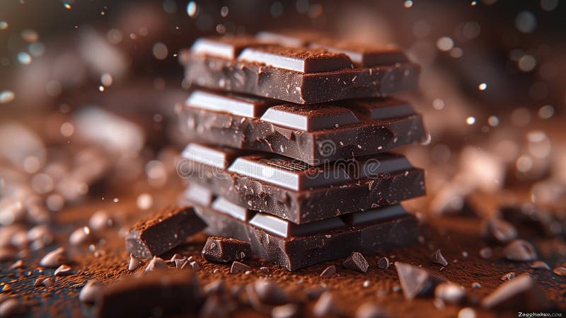 There are Many Different Types of Chocolate Bars Stacked on Top of Each ... There are Many Different Types of Chocolate Bars Stacked on Top of Each ...