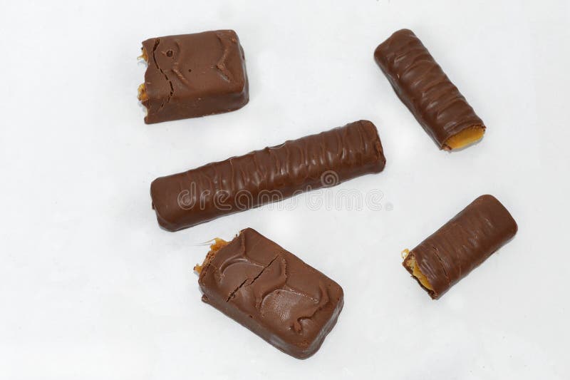 There are Many Pieces of Chocolate Bars Stock Image - Image of dark ...