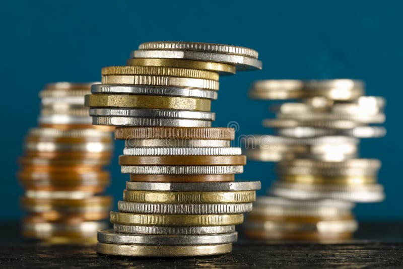 There are Various Coins Arranged Here Stock Image - Image of account ...