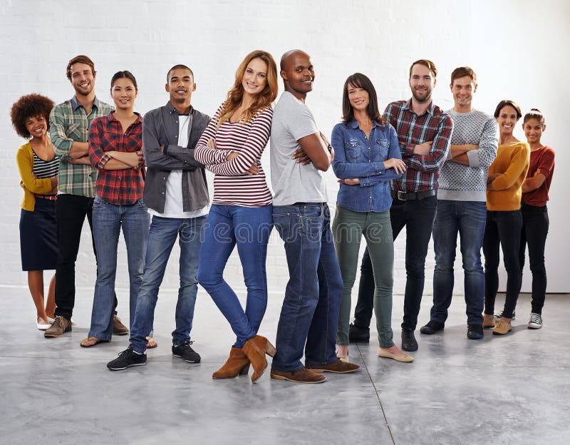 There is More Power in Unity Than Division. Studio Shot of a Diverse ...