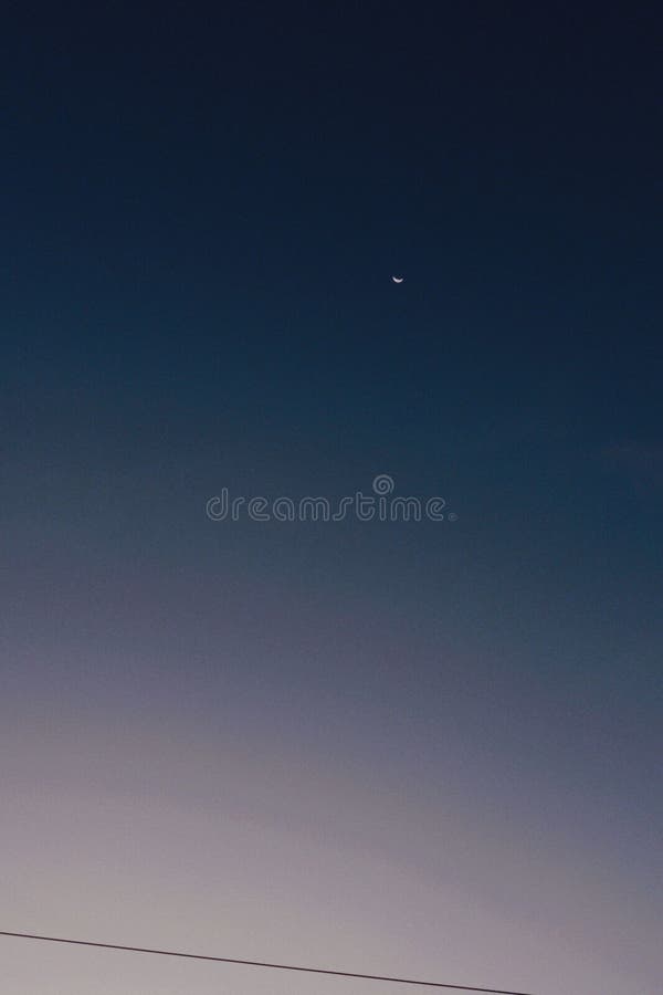 There is No Clear Night Sky without the Moon Stock Photo - Image of ...