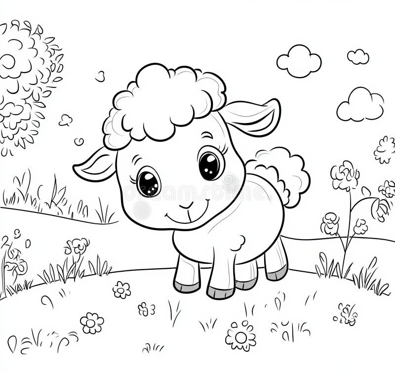 There S a Coloring Adventure for Kids in this Cute Coloring Book Stock ...