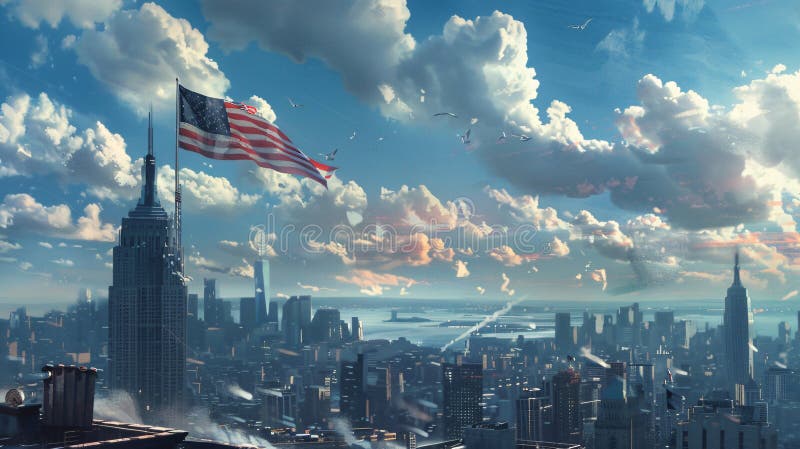 There S Perfect Weather on Independence Day Stock Photo - Image of ...