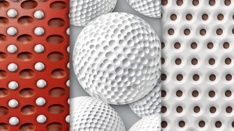 Golf Ball Seamless Pattern Set Stock Photos - Free & Royalty-Free Stock ...