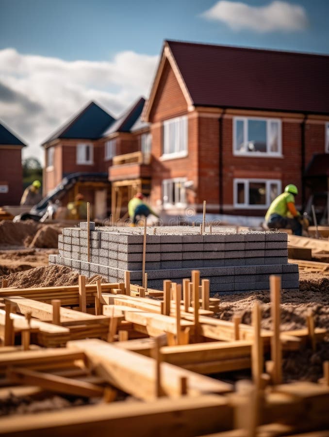 There are Several Construction Workers Building House. they are Working ...