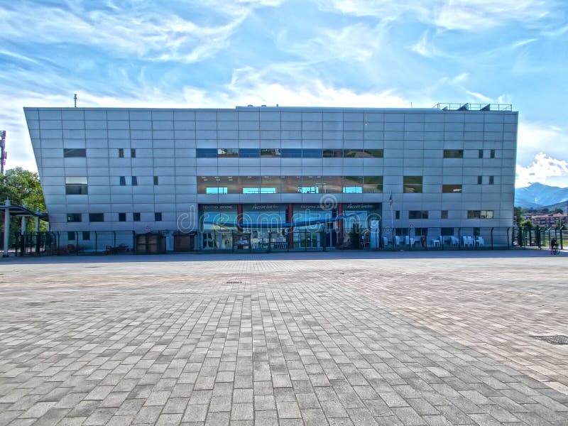 There are Squares Both on the Ground and on the Building Editorial ...