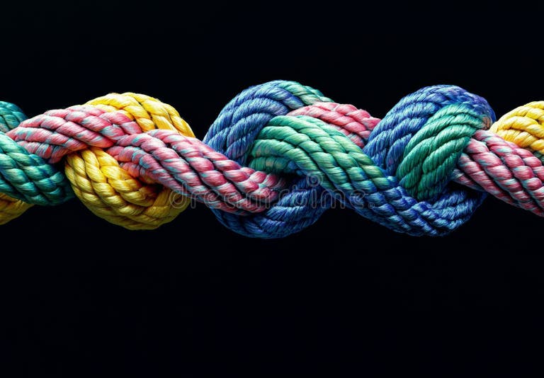 There is a Tangled Pile of Colored Rope Going through a Thought Process ...