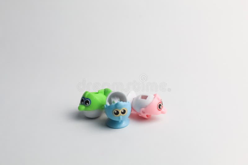 There are Three Kinds of Cute Little Fish in this Toy Stock Photo ...