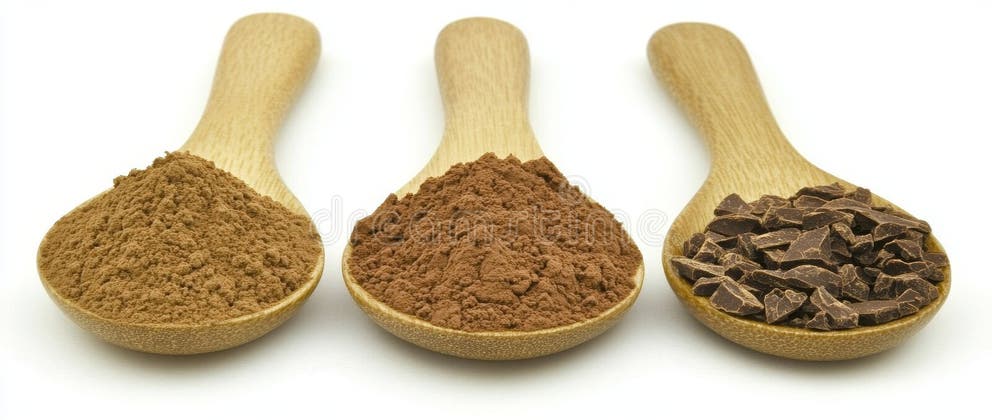 There are Three Shades of Cocoa Powder: Light Brown, Medium Brown, and ...