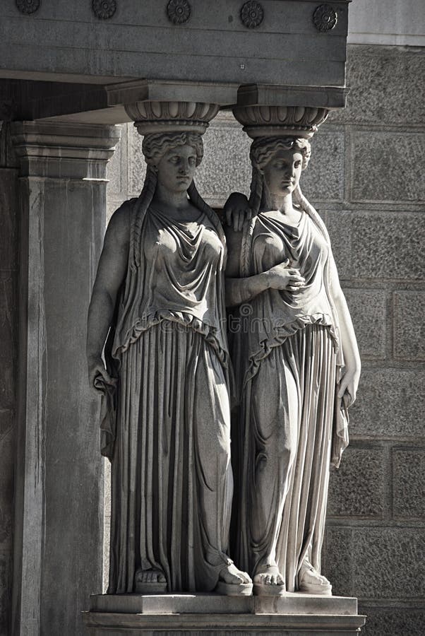 Two caryatides stock photo. Image of vienna, parliament - 199002016