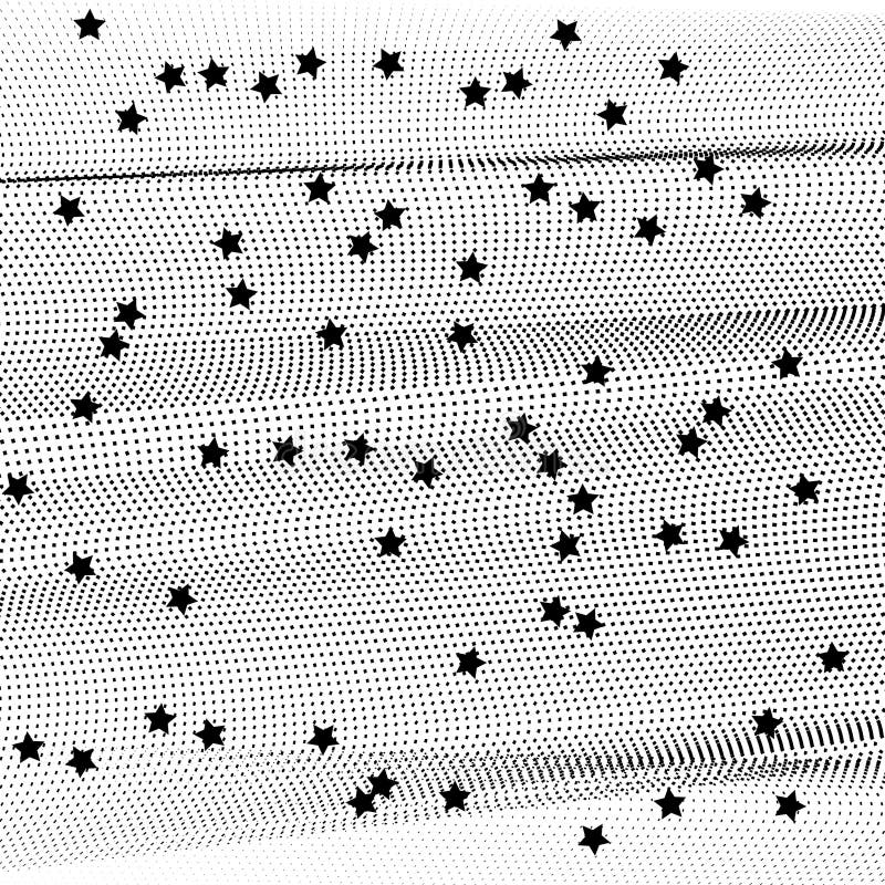 There are Variously Located Black Dots and Many Black Stars Stock ...