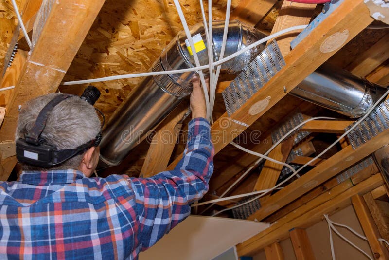 There is a Ventilation Pipe System that is Mounted Inside Ceiling the ...