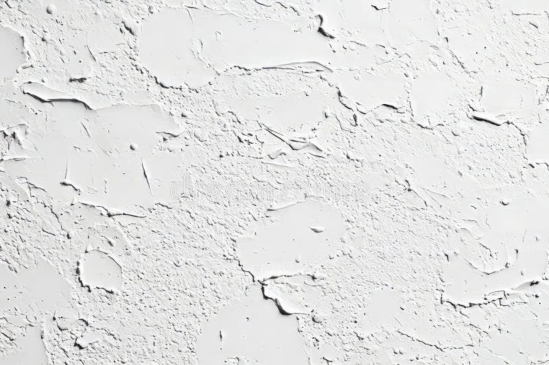 There is a White Wall with Decorative Trim. There is a Texture of Putty ...