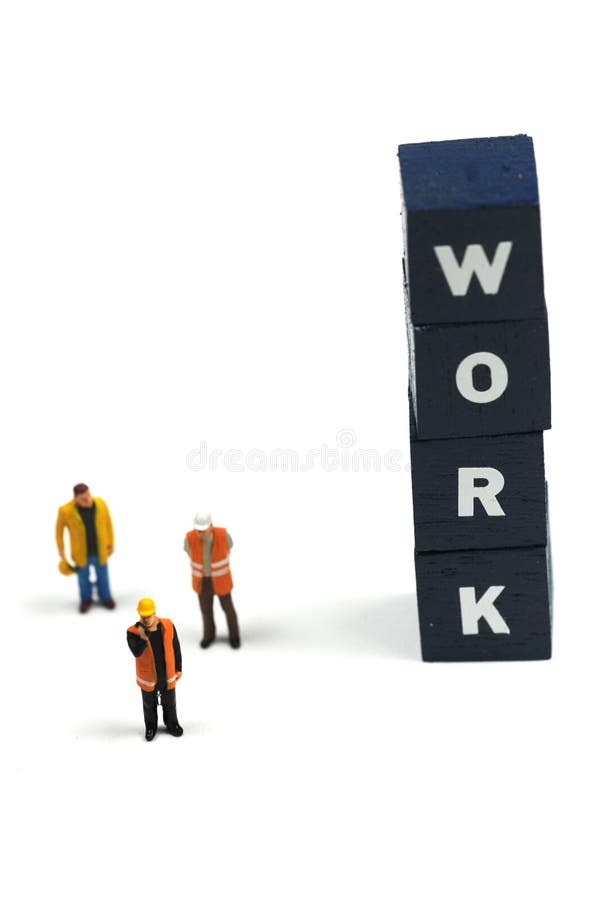 There is work to be done stock photo. Image of team, figurines - 7508220