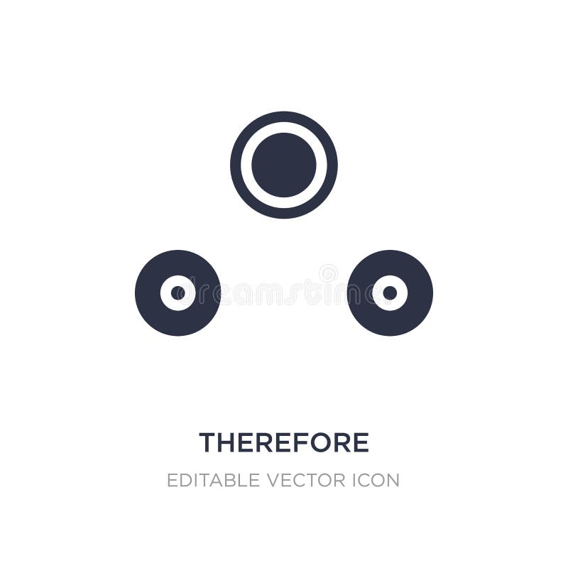 Therefore Icon on White Background. Simple Element Illustration from ...