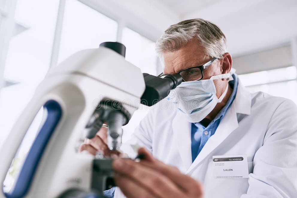 Theres always a New Mystery To Explore. a Mature Scientist Using a ...