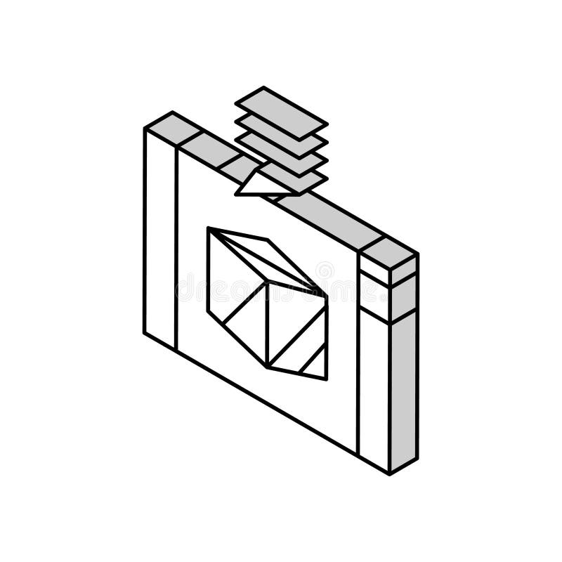 Thermal Analysis Materials Engineering Isometric Icon Vector ...