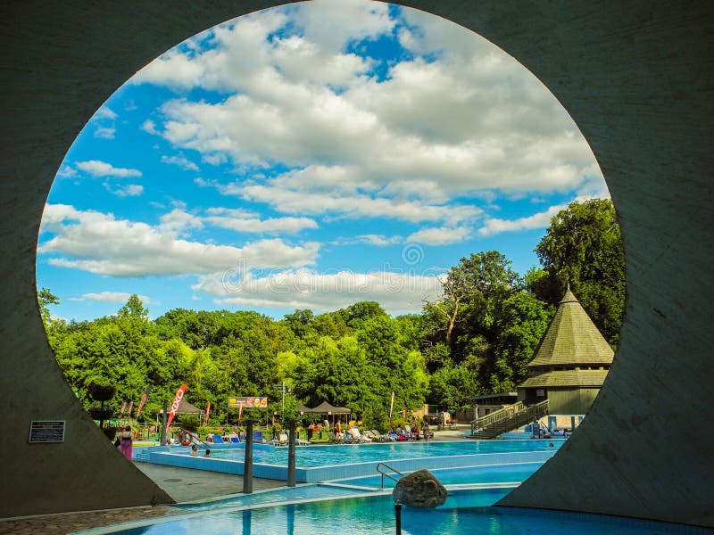 Thermal Bath Miskolc-Tapolca Editorial Stock Image - Image of pool ...
