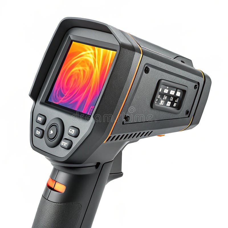 Thermal Camera Detecting Heat Differences Stock Illustration ...