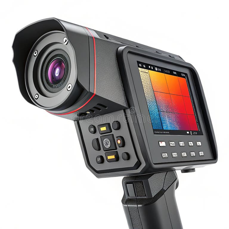 Thermal Camera Detecting Heat Differences Stock Illustration ...