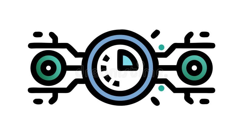 Thermal Camera Icon, Heat Detection Security Surveillance Vector ...