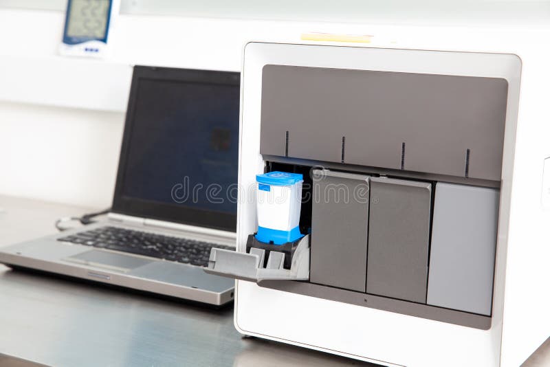 Thermal Cycler Machine in a Molecular Biology Laboratory. Polymerase ...
