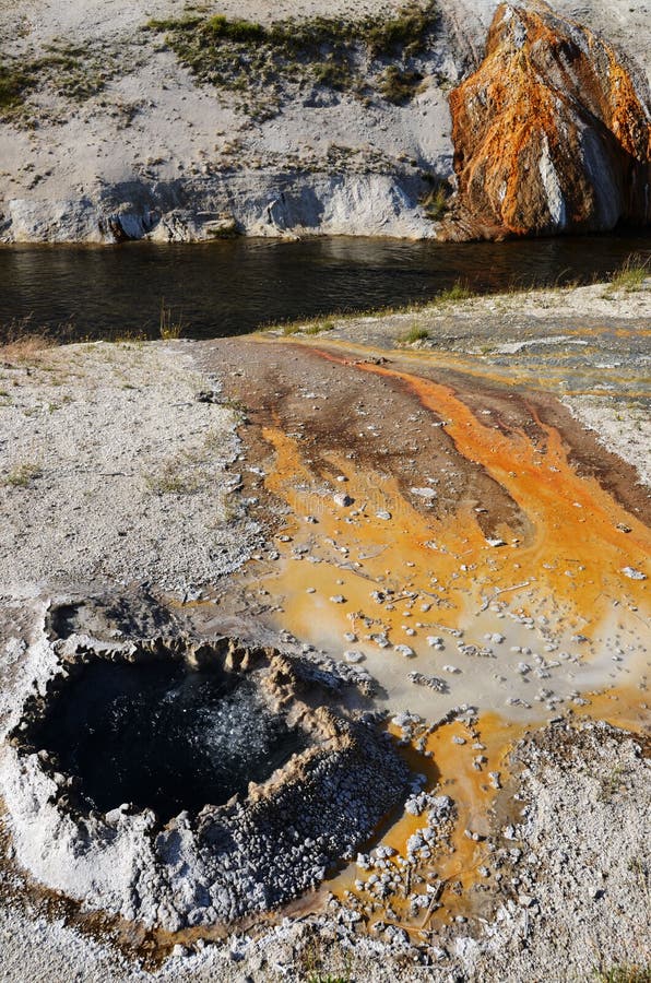 Thermal Geyser feature stock image. Image of voyage, drive - 20851233