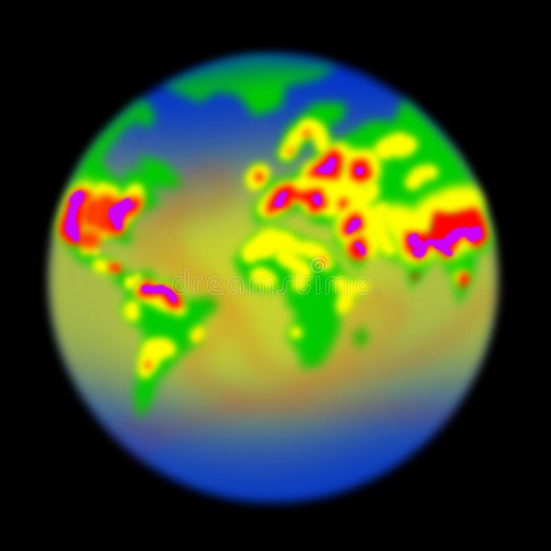 Thermal Image stock illustration. Illustration of multicolour - 13489688
