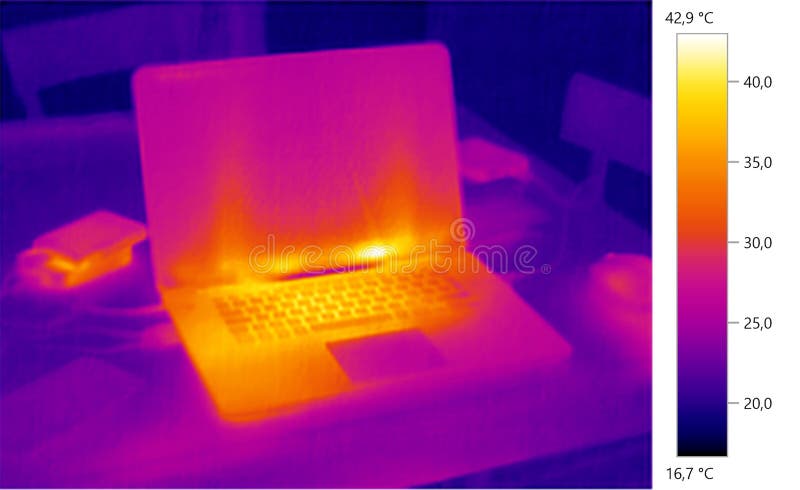 Thermal Image Photo, Windows, Building, Color Scale Stock Image - Image ...