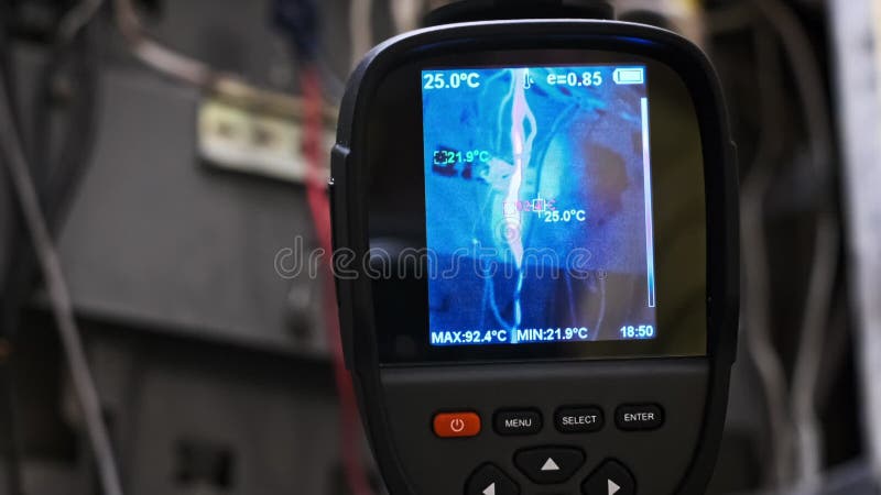 Thermal Imaging of Electrical Panel Hotspots Stock Video - Video of ...