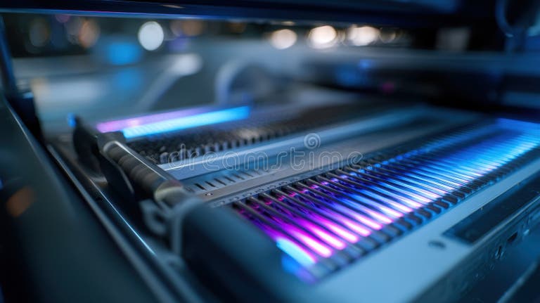 Thermal Imaging Component of Laser Printer in Operation Stock Photo - Image of imaging ...