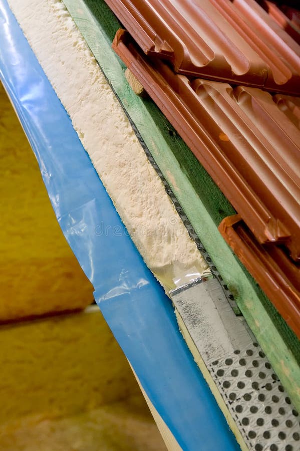 Thermal insulation stock image. Image of materials, attic - 17093709