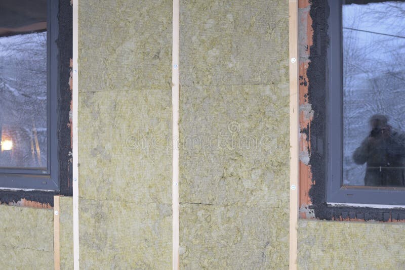 Thermal Insulation in a Building Stock Photo - Image of insulation ...