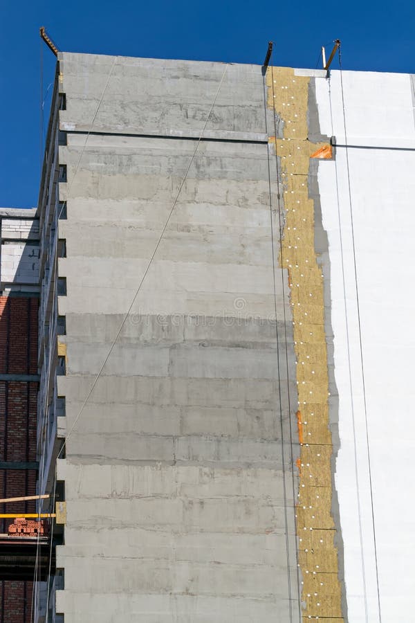 Thermal Insulation of Building Stock Image - Image of addition ...