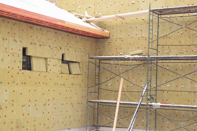 Thermal Insulation of the House.Installation of Thermal Insulation ...
