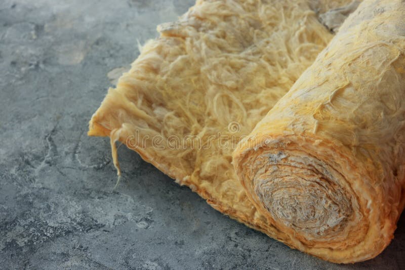 Thermal Insulation Material on Concrete Floor, Closeup Stock Image ...