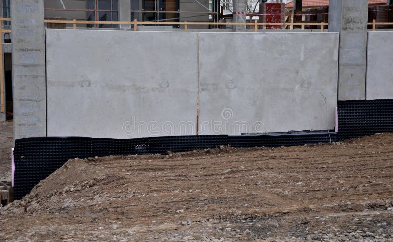 Thermal Insulation with Polystyrene Plates Around the Perimeter Stock ...