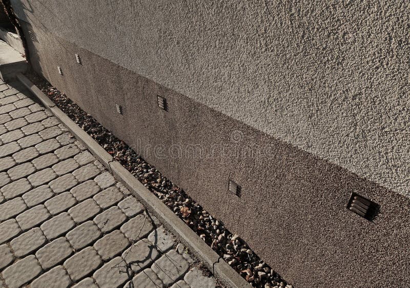 Thermal Insulation with Polystyrene Plates Around the Perimeter Stock ...