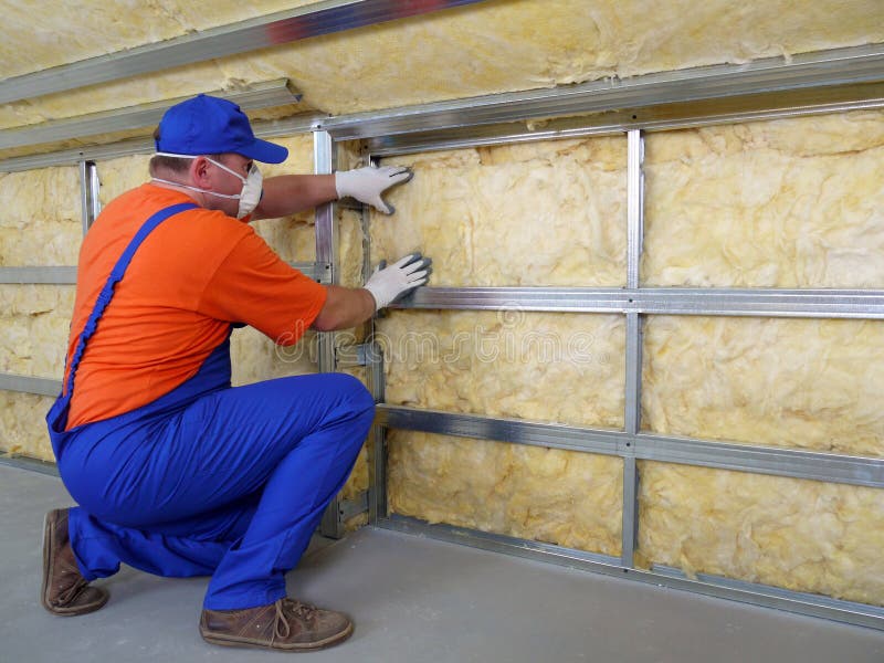 Thermal insulation work stock photo. Image of material - 23128826