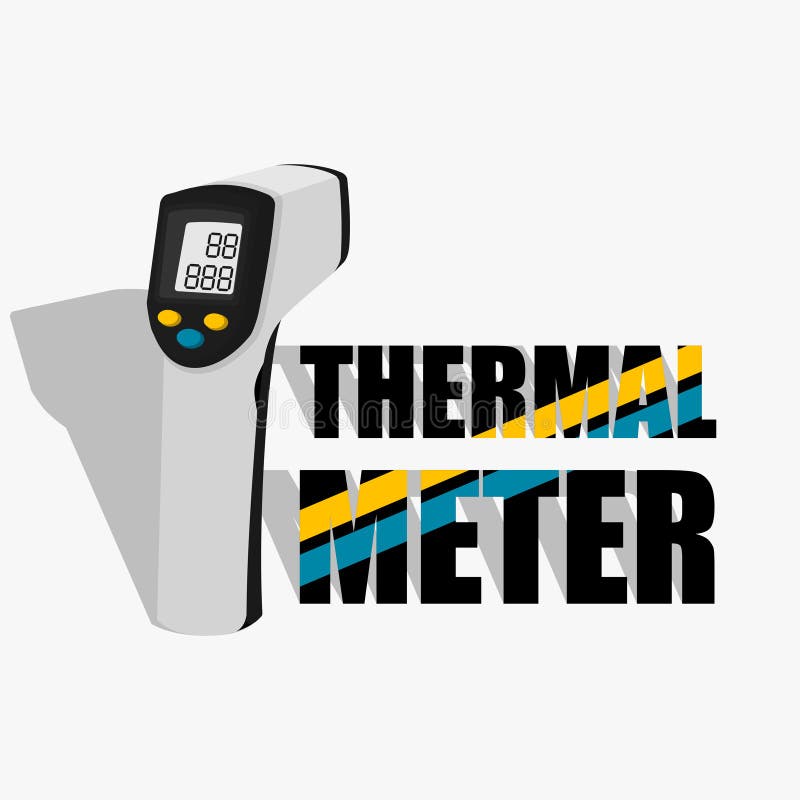 Thermal Meter Vector Illustration Stock Vector - Illustration of ...