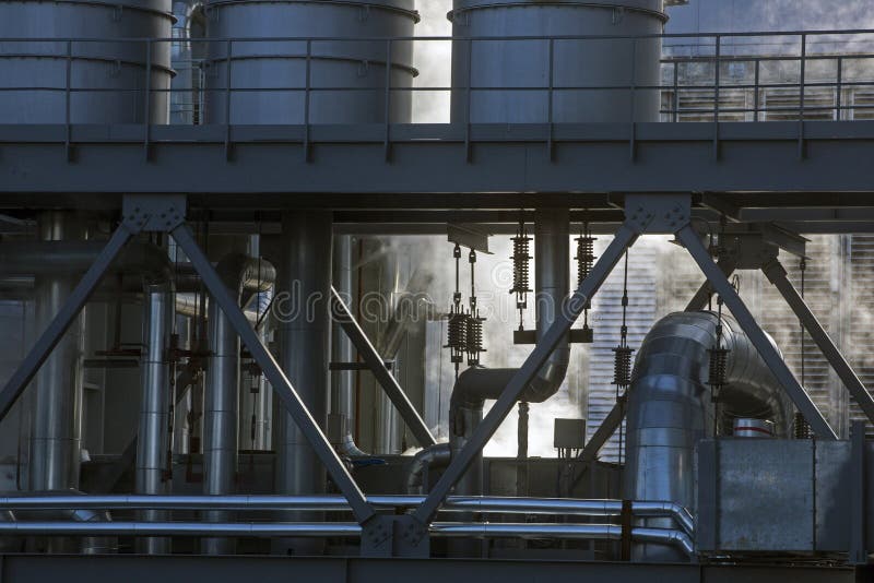 Thermal power plant stock image. Image of cooling, steel - 62038729