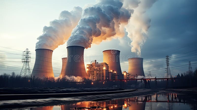 Thermal power station stock image. Image of smoke, coal - 288776829