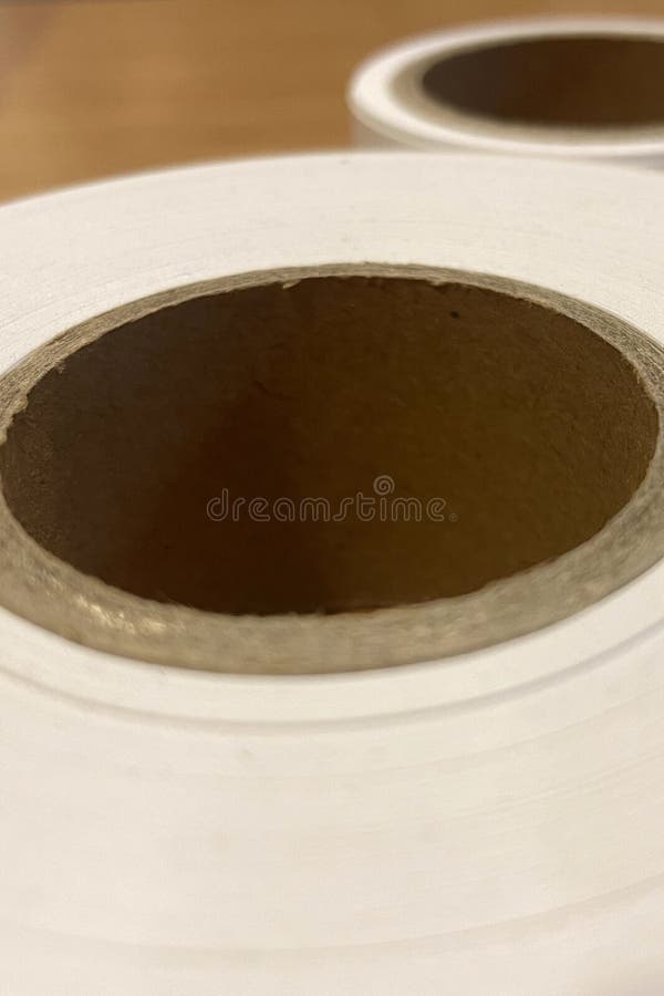 Thermal Printer Paper Rolls. Stock Image - Image of produce, rolls ...