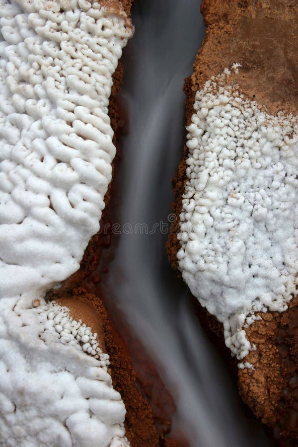 Thermal salty stream stock image. Image of nature, extraction - 5232599