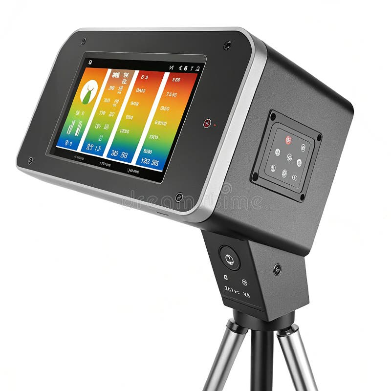 Thermal Scanner Detecting Temperature Differences Stock Illustration ...