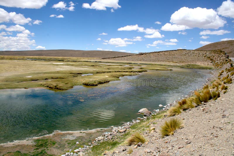 Thermal Spring in the Volcano. Peru Stock Photo - Image of mountains ...