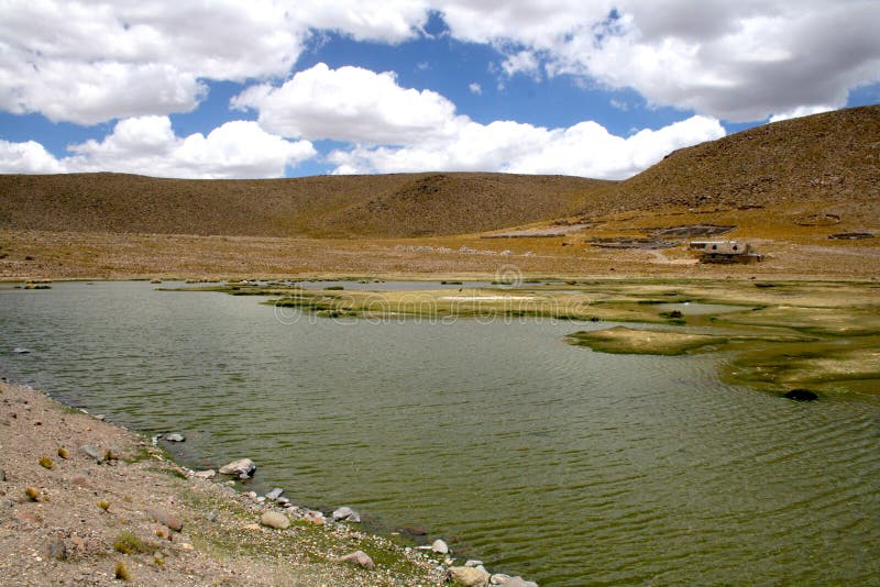 Thermal Spring in the Volcano. Peru Stock Photo - Image of snow, nature ...