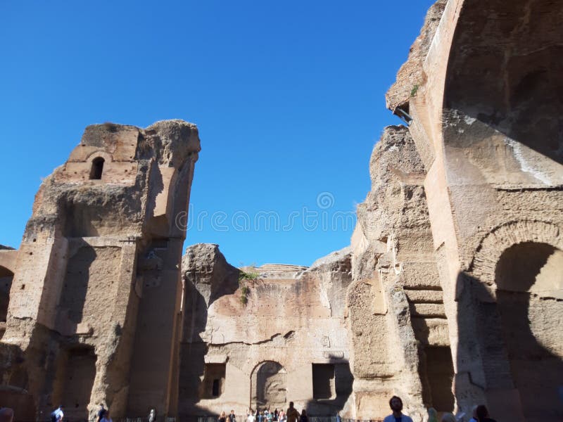 Therme Antoninianae En Roma Italia Foto de archivo - Imagen de templo ...