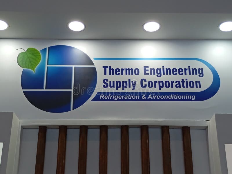 Thermo Engineering Supply Corp Sign at Philconstruct Expo in Pasay, Philippines Editorial Stock ...