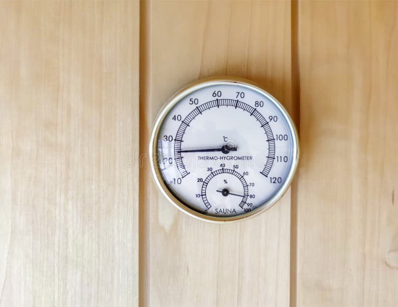 Inside of Hygrometer Made of Metal with Water Inside Used in Measuring ...